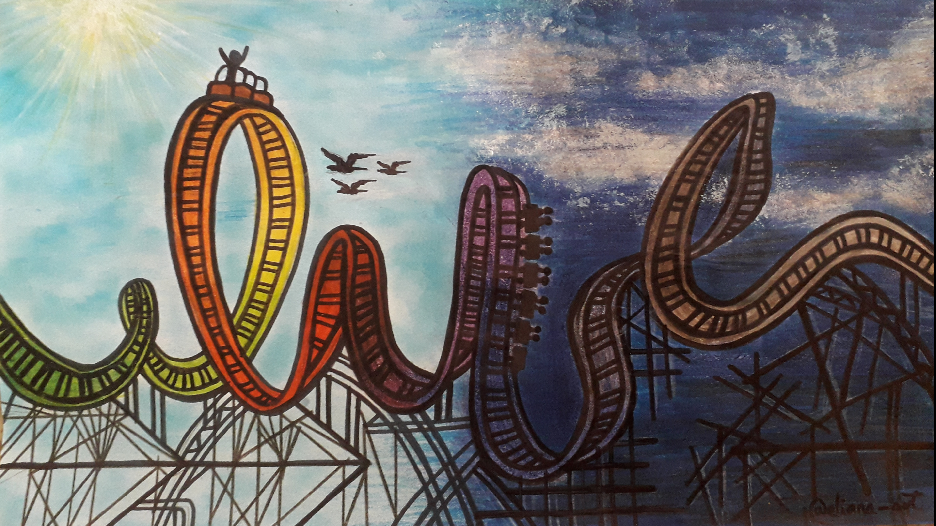 Roller Coaster Painting