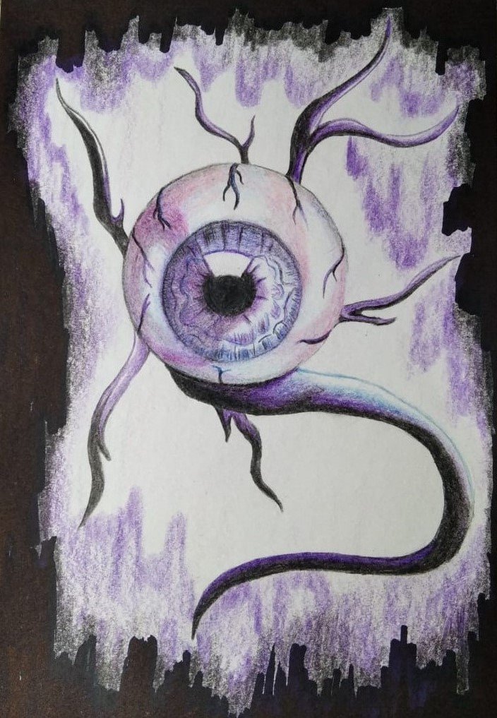 Monster Eyes Drawing
