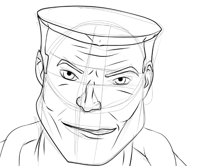 Small Soldiers Chip Hazard Drawing