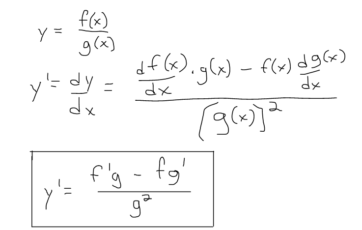 Quotient Rule for Derivatives: Example on Avoiding It | PeakD
