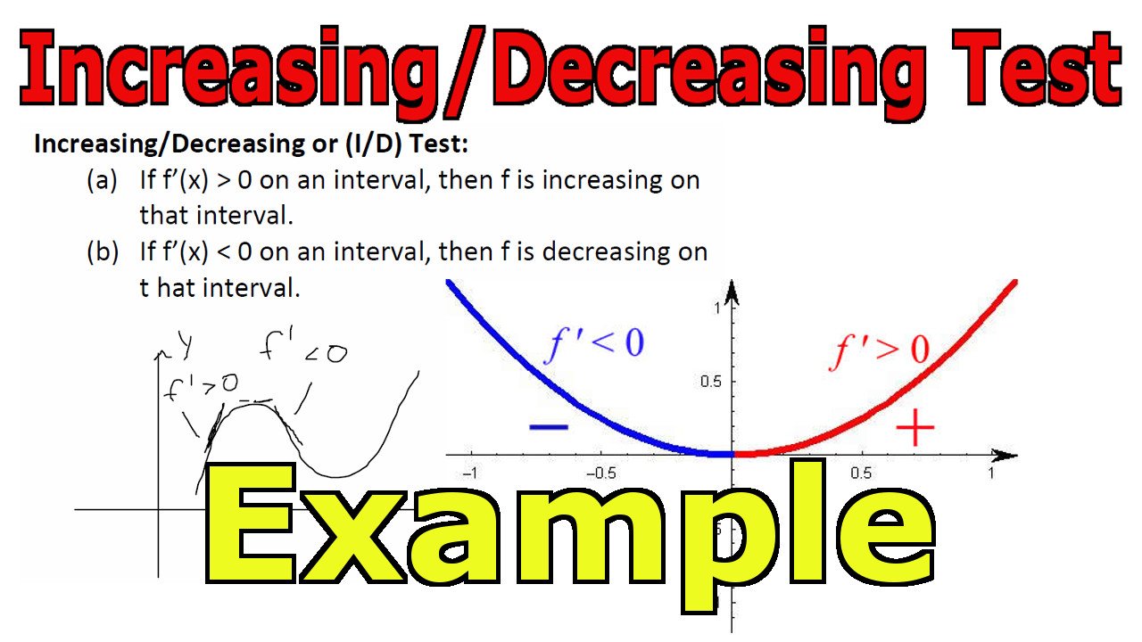 Increasing/Decreasing Test Example | PeakD Increasing/Decreasing Test Example | PeakD