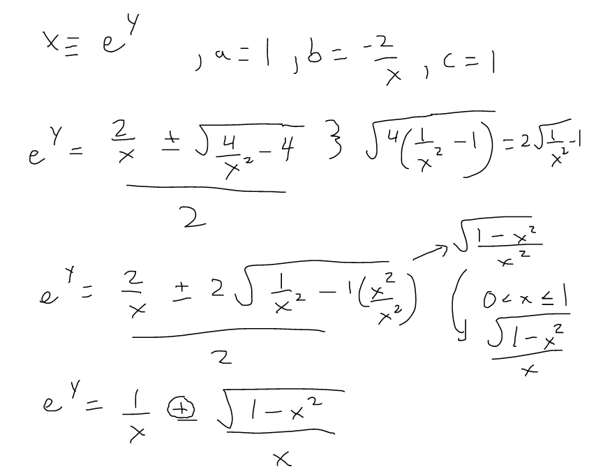 Inverse Hyperbolic Trigonometry as Logarithms: sech^-1(x) | PeakD