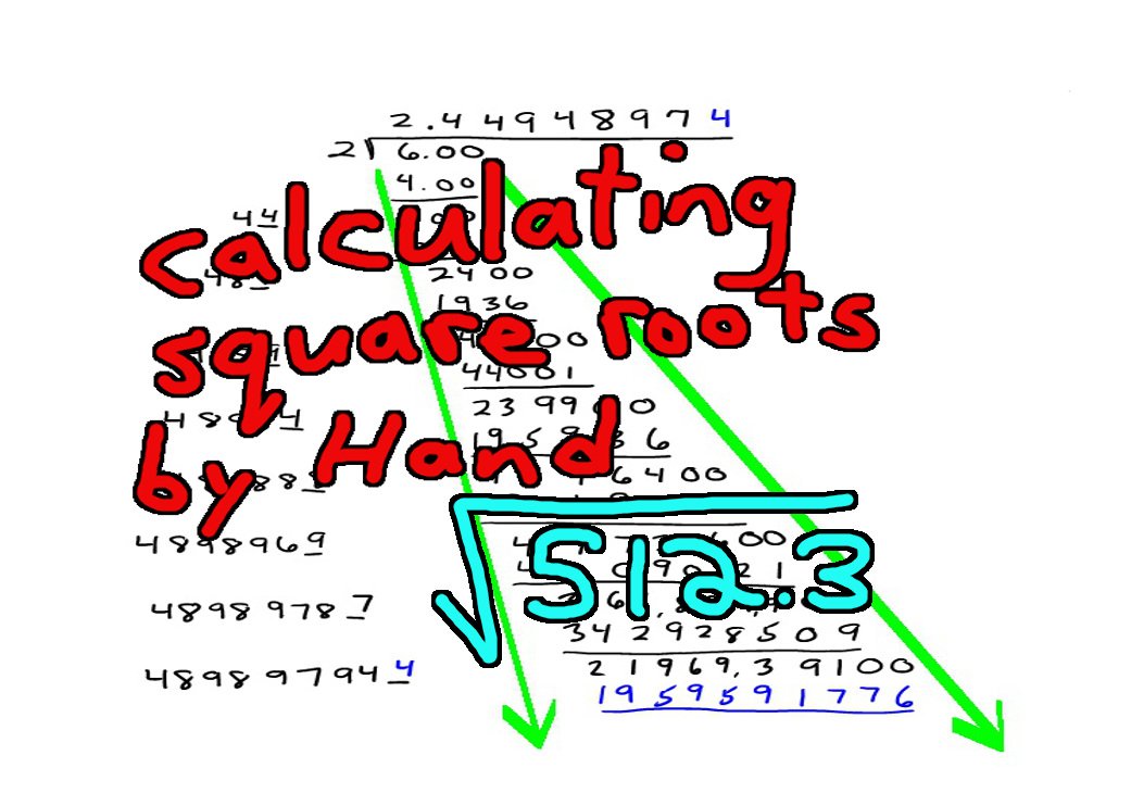Calculating Square Roots by Hand Example 3: (512.3)^(1/2) | PeakD
