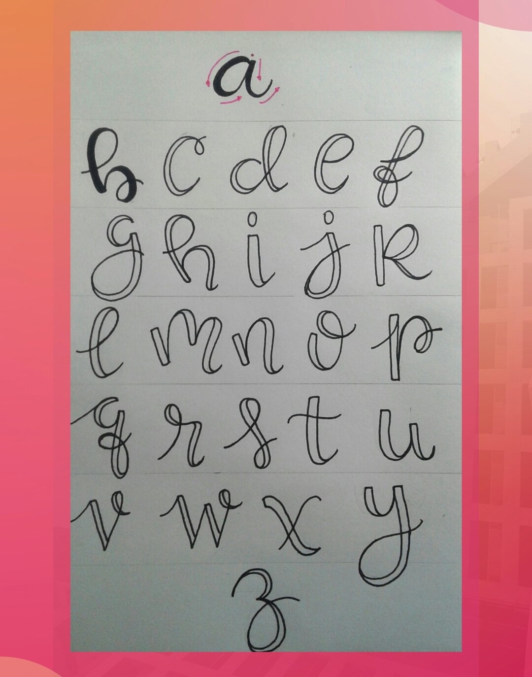 El Abecedario En Cursiva Y Normal