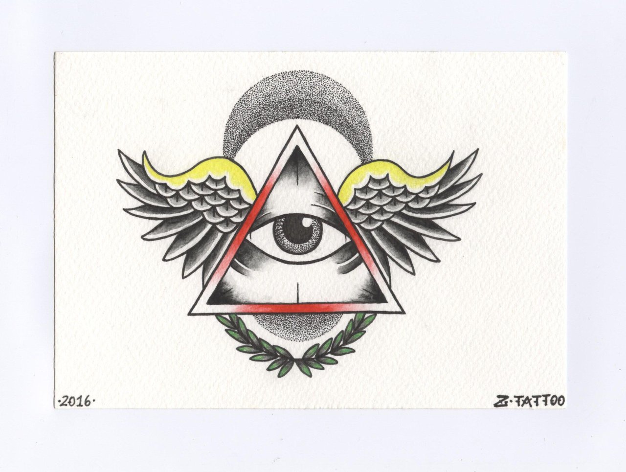 Dibujo De Tatuaje Del Ojo Que Todo Lo Ve Ojo Nube Tatuaje SVG Tercer