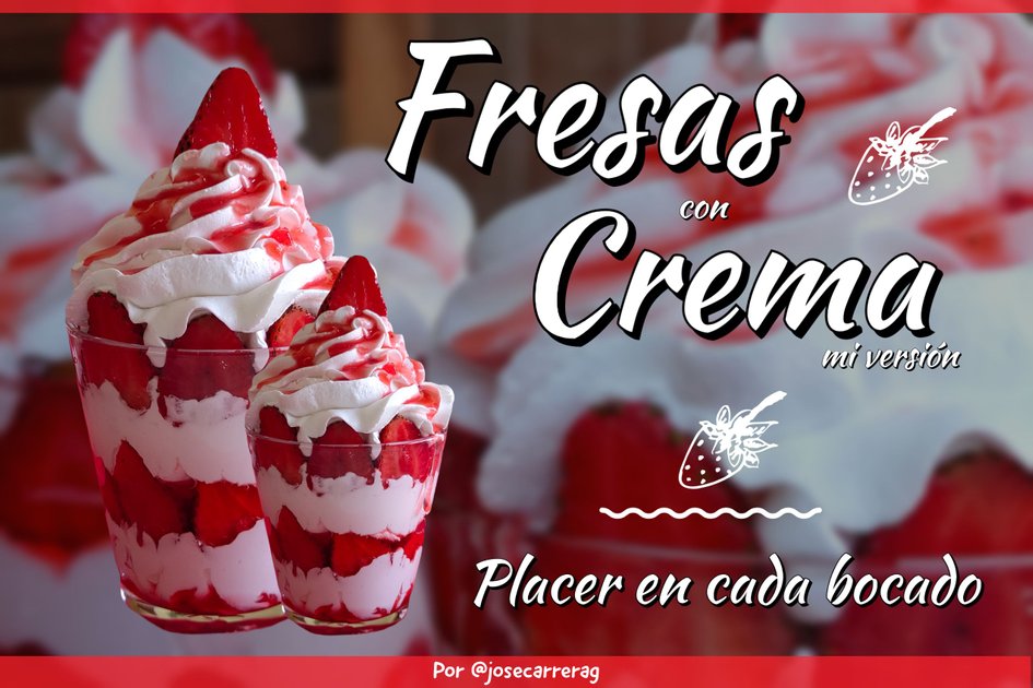 Fresas 馃崜 Con Crema Placer En Cada Bocado Es En Peakd