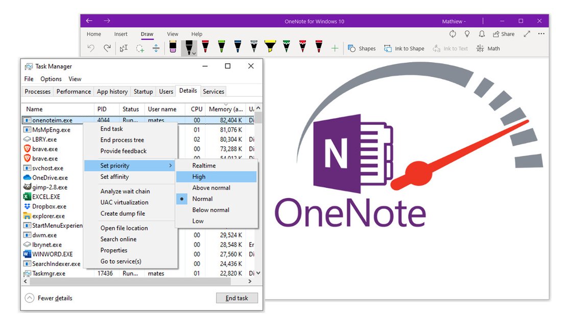 🔧Fix OneNote Screen Blinking on Windows 10 + Increasing Task Priority ...