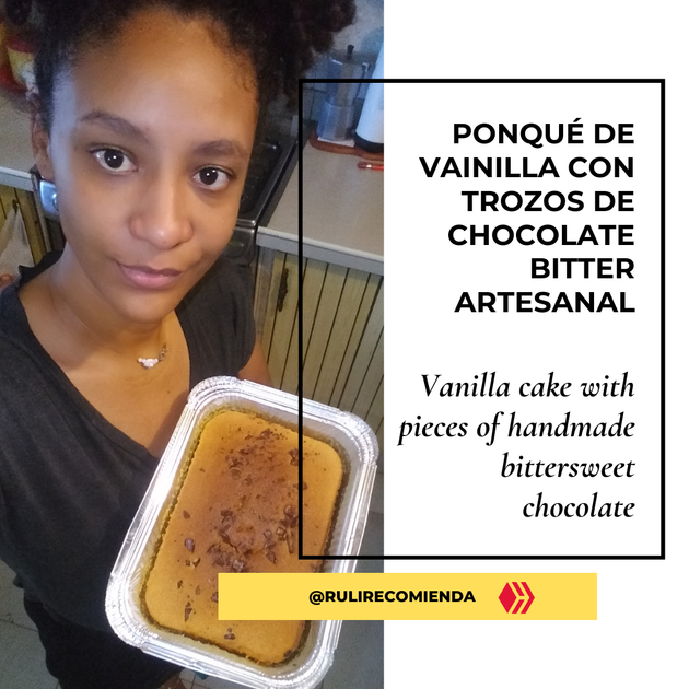 Ponqué de vainilla con trozos de chocolate bitter artesanal [ESP-ENG ... Ponqué de vainilla con trozos de chocolate bitter artesanal [ESP-ENG ...