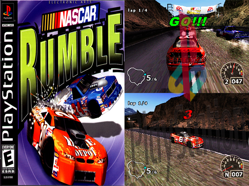 (ENGLISH/ESPAÑOL) - Analysis >> Nascar Rumble (PlayStation 1) Nascar ...