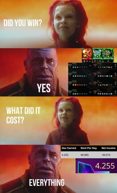 LLAMMA + KRON and YODIN. What did it Cost? - Splinterlands MEME | PeakD