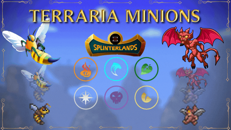 TERRARIA MINIONS HOWEVER THEY ARE SPLINTERLANDS CARDS! [PT-BR/ENG] | PeakD