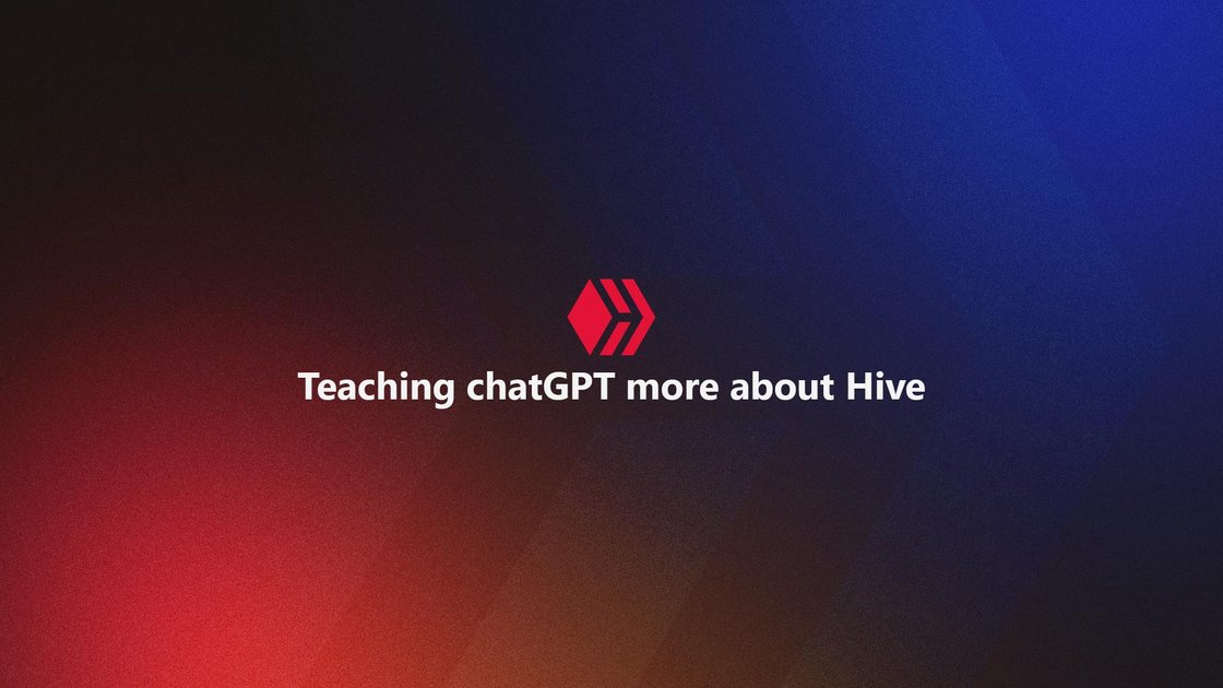 chatGPT - Hive Training 101 pt.1 | PeakD
