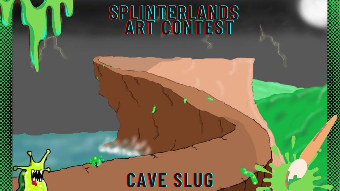 "The Cave Slug Attack" - Splinterlands Art Contest Week 198 - 🖌Digital ...
