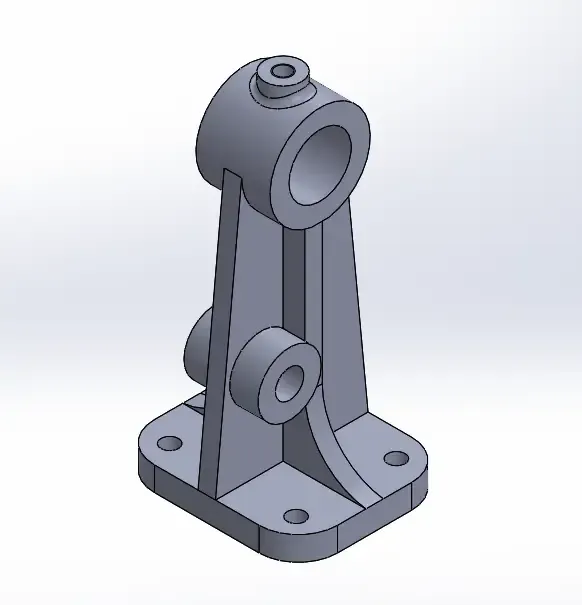 Model Bearing Bracket in SolidWorks | PeakD