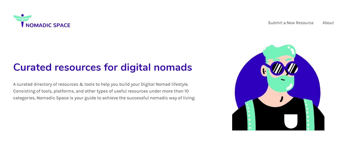 Nomadic Space - Curated resources for digital nomads — Hive