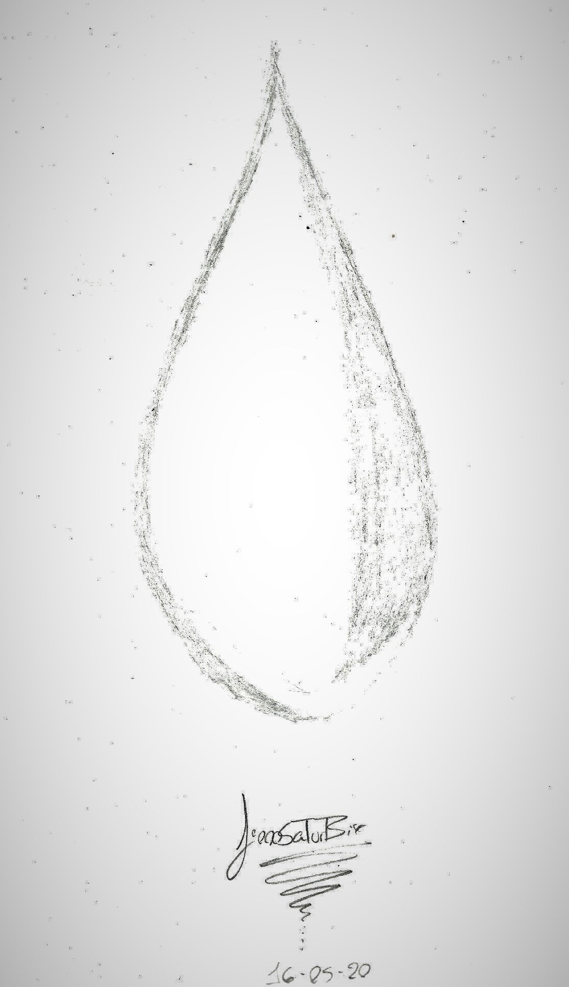 Dibujando una gota semi realista (Dibujo en tradicional con lápices de ...