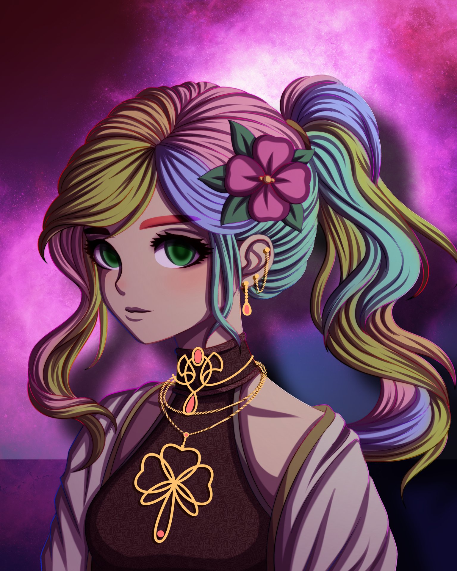 Female Forest Healer Animated Style — Hive