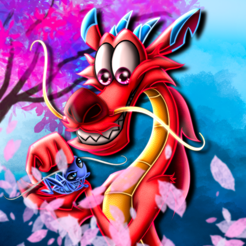 Drawing Mushu and Cricket — Hive