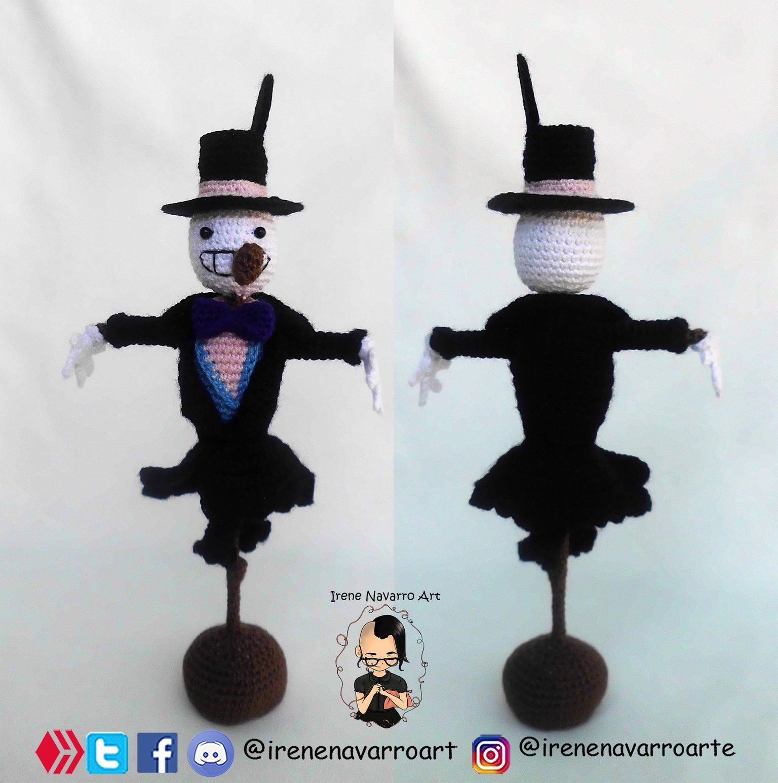 Amigurumi Espantapájaros Cabeza de nabo. Película Howl no Ugoku Shiro o ...