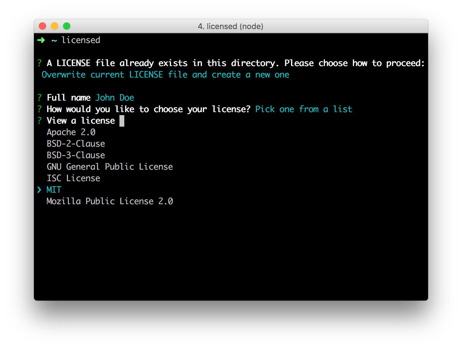 Licensed - An interactive tool to pick the right license — Hive