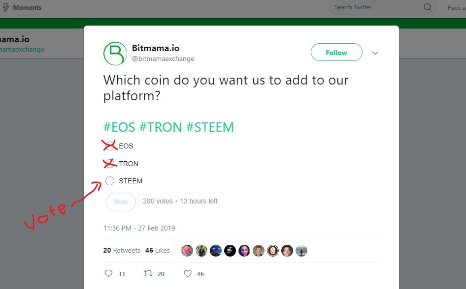 Vote for Steem! *Update* STEEM now leading! Keep on voting! — Hive