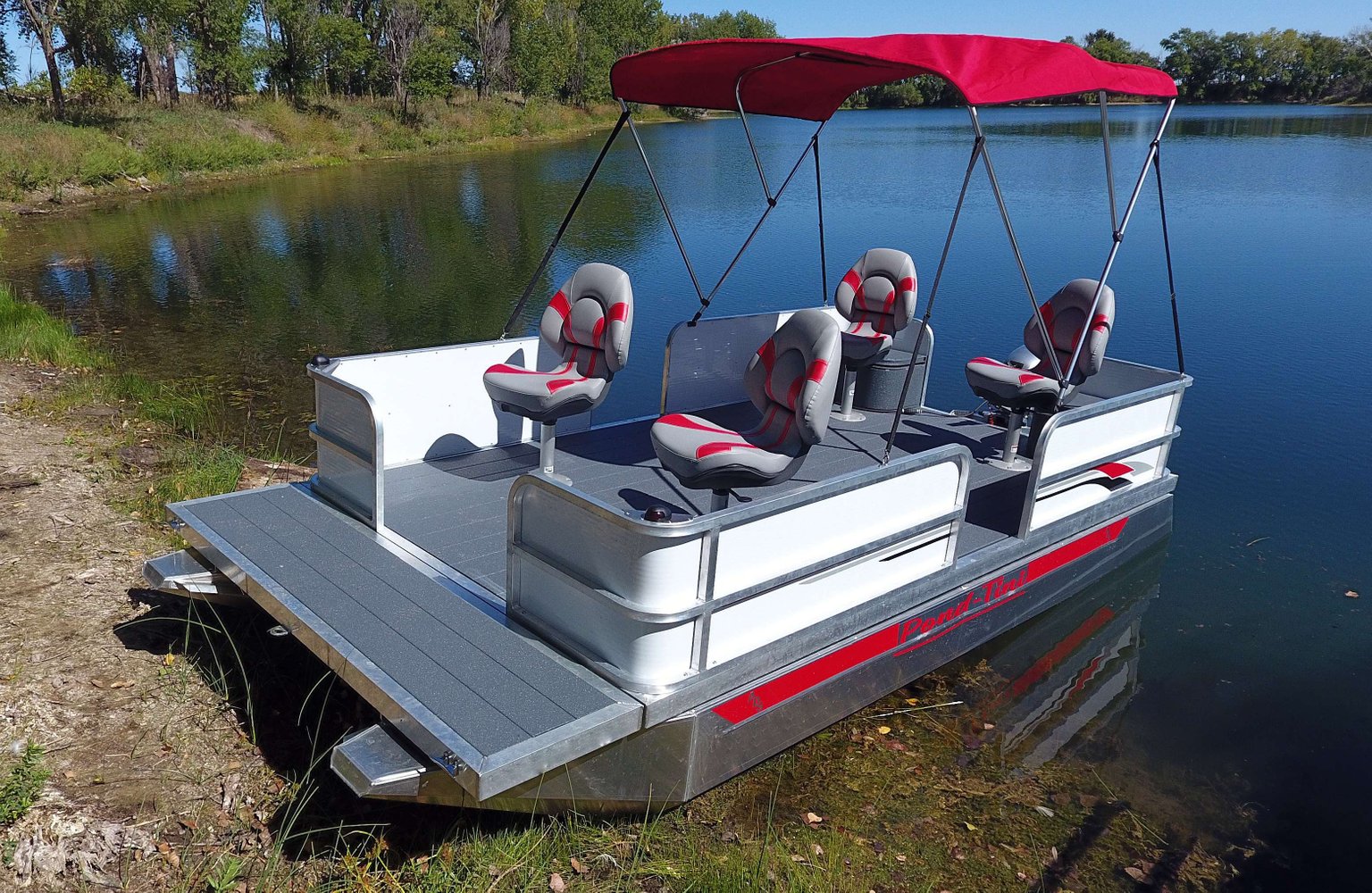 Pond Tini - Electric Pontoon Boat thats extremely customizable — Hive