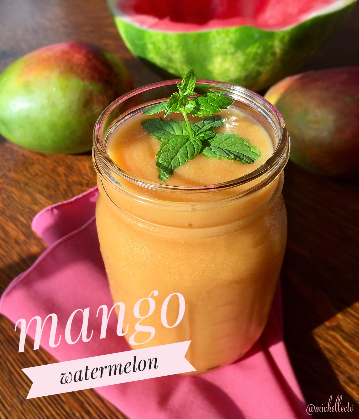 MANGO WATERMELON BANANA SMOOTHIE 🍉🍌 (PHOTOS + RECIPE) — Hive