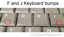 Why are there bumps on the F and J keyboard keys? — Hive