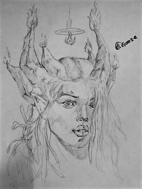 Demon Drawings In Pencil