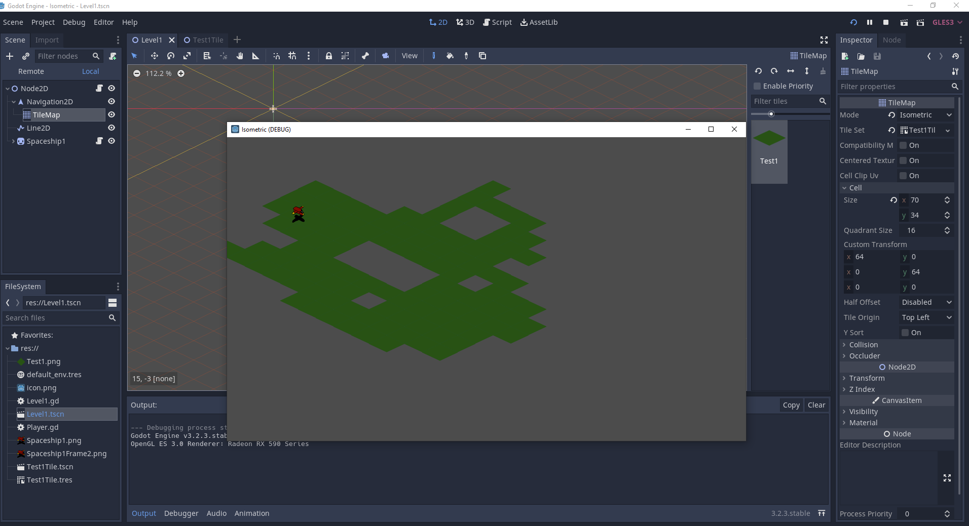 Godot Isometric Tileset Writeup — Hive